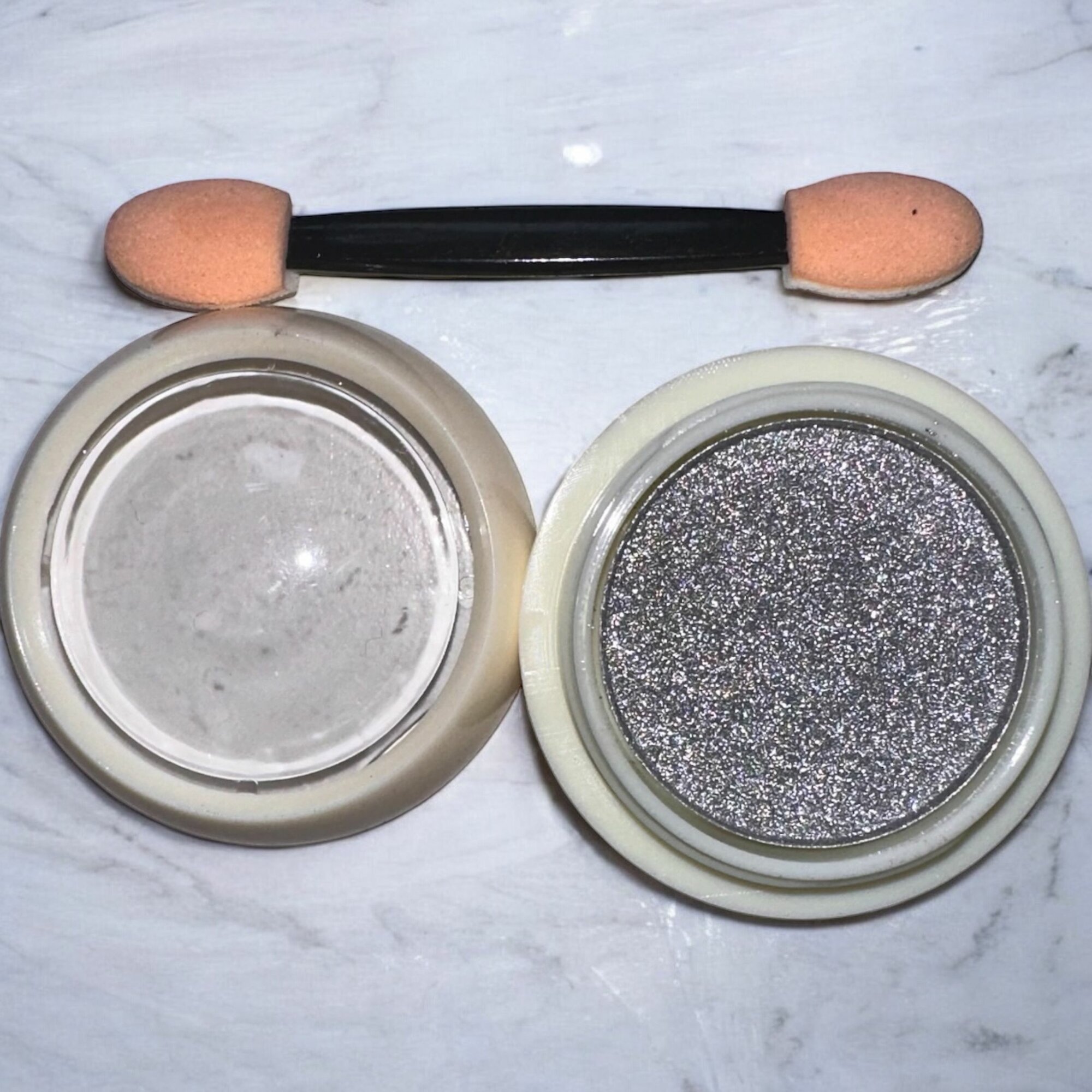 Втирка для дизайна ногтей серебро металл