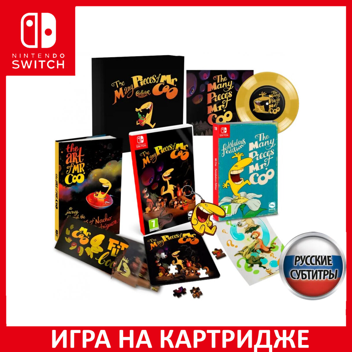 Игра The Many Pieces of Mr. Coo Коллекционное издание (Collector's Edition) Switch Русская Версия Картридж на Nintendo Switch