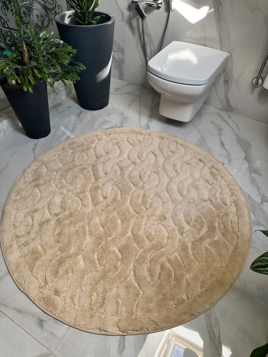 Коврик Natali's Carpets для ванной и туалета 80х80 см Турция