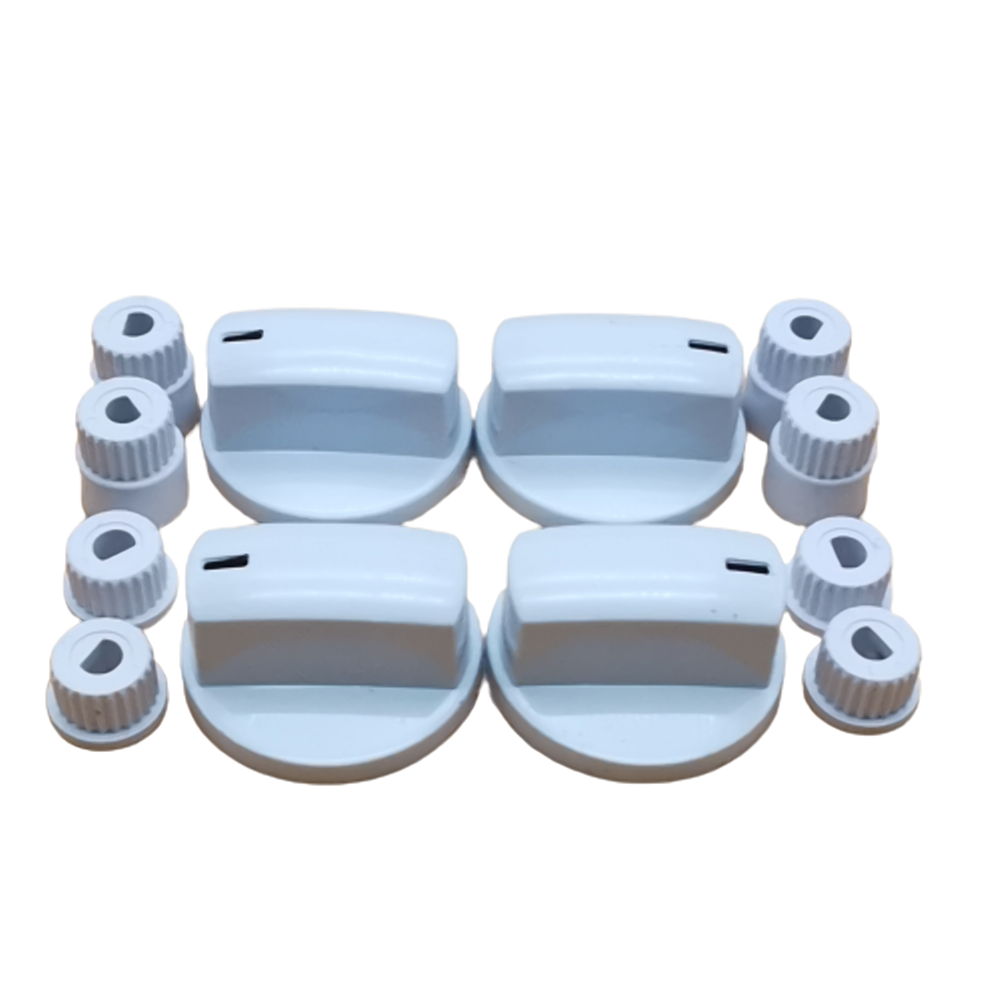 Универсальные белые ручки для духовых шкафов и плит с двумя комплектами переходников