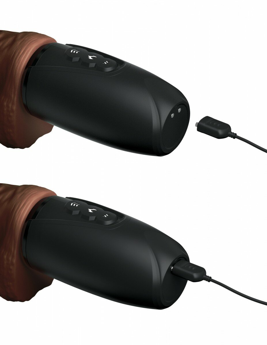 Вибратор мини-секс машина реалистик PipeDream King Cock 7.5" с мошонкой