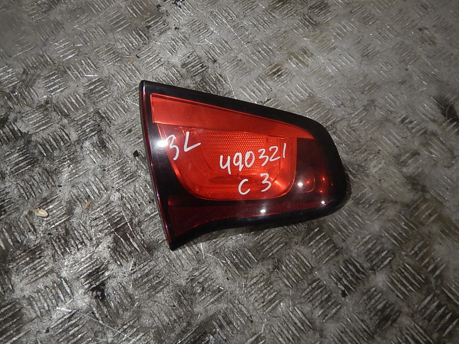 Б/У Фонарь задний внутренний левый, Citroen (Ситроен)-C3 (09-16) CITROEN C3 (09-16) мелкие царапины. 490321 Peugeot-Citr...
