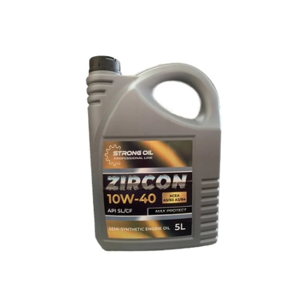 Масло STRONG OIL ZIRCON ENGINE 10W-40 п/синтетика, канистра 5л, API SL/CF A3/B3 A3/B4 0301474830-SO надежной конструкции