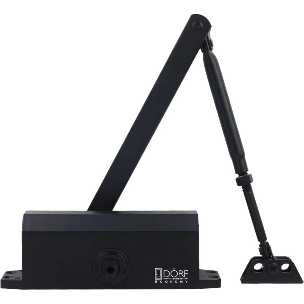 Дверной доводчик DORF economy l-8224 110 кг, черный, 1 к - 1 шт. eco L8224_black_eco