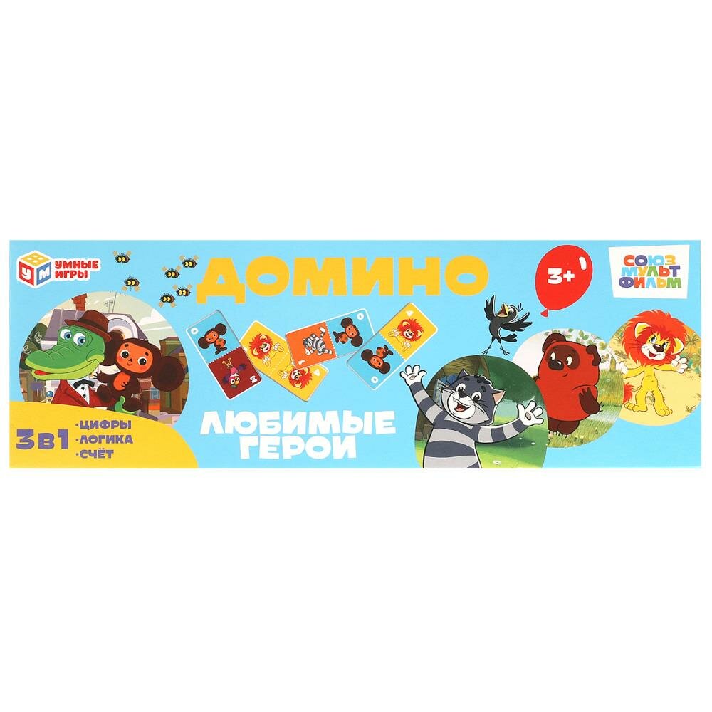 Домино картонное Союзмультфильм Умные игры 4660254472167