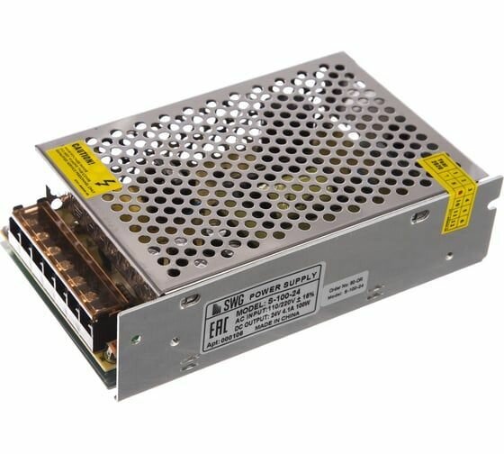 Блок питания сетка SWG 100 W, 24V, S-100-24 00000000106