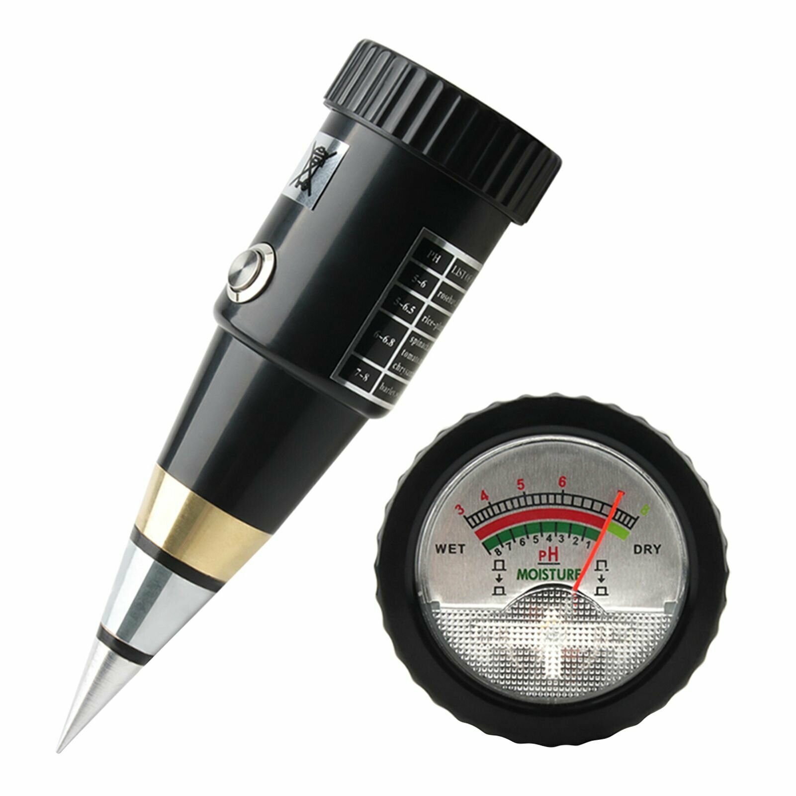 2 в 1 pH-метр почвы и измеритель влажности Указатель pH-тестер почвы
