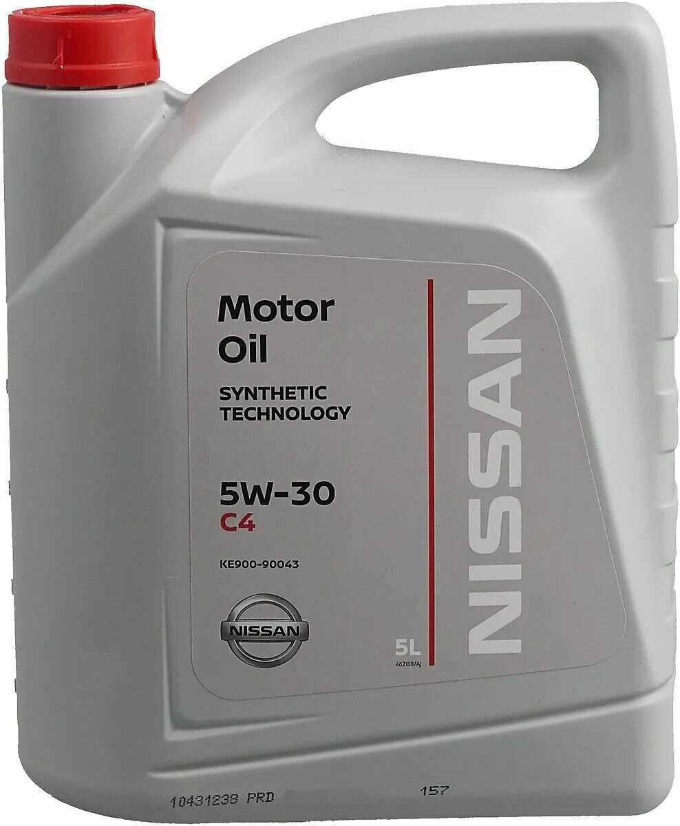 NISSAN KE90090043 Масло Nissan 5/30 Motor Oil DPF CF моторное синтетическое 5 л