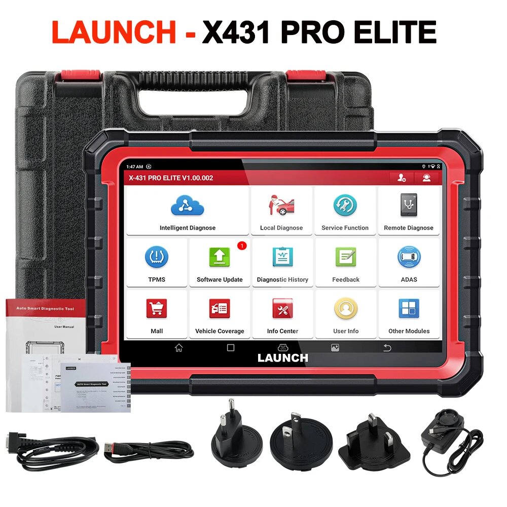LAUNCH X431 PRO ELITE 8-дюймовые автомобильные диагностические инструменты, автоматический OBD-сканер OBD2 CAN FD/DOIP, кодирование ЭБУ, двунаправленный PK CRP919E BT EU RU UK Version