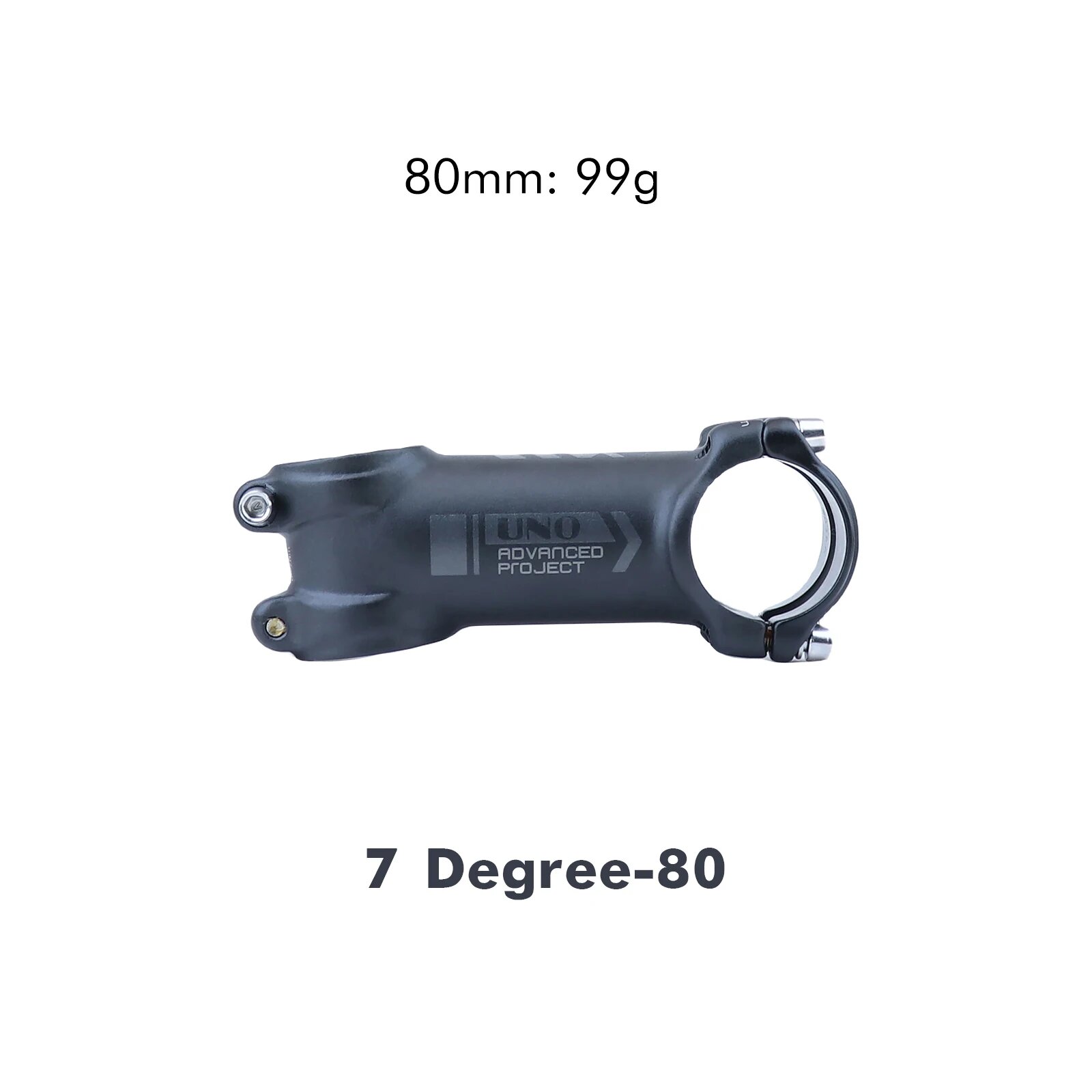 DJC UNO 80 вынос руля MTB, 7°, 80мм, серый
