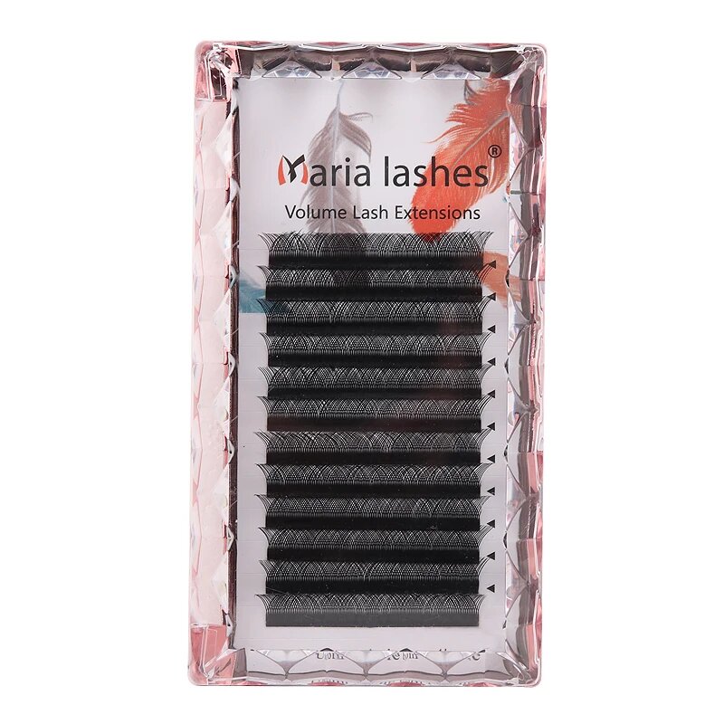 Кластеры ресниц MARIA YY M изгиб, 8-12MIX длина, Black