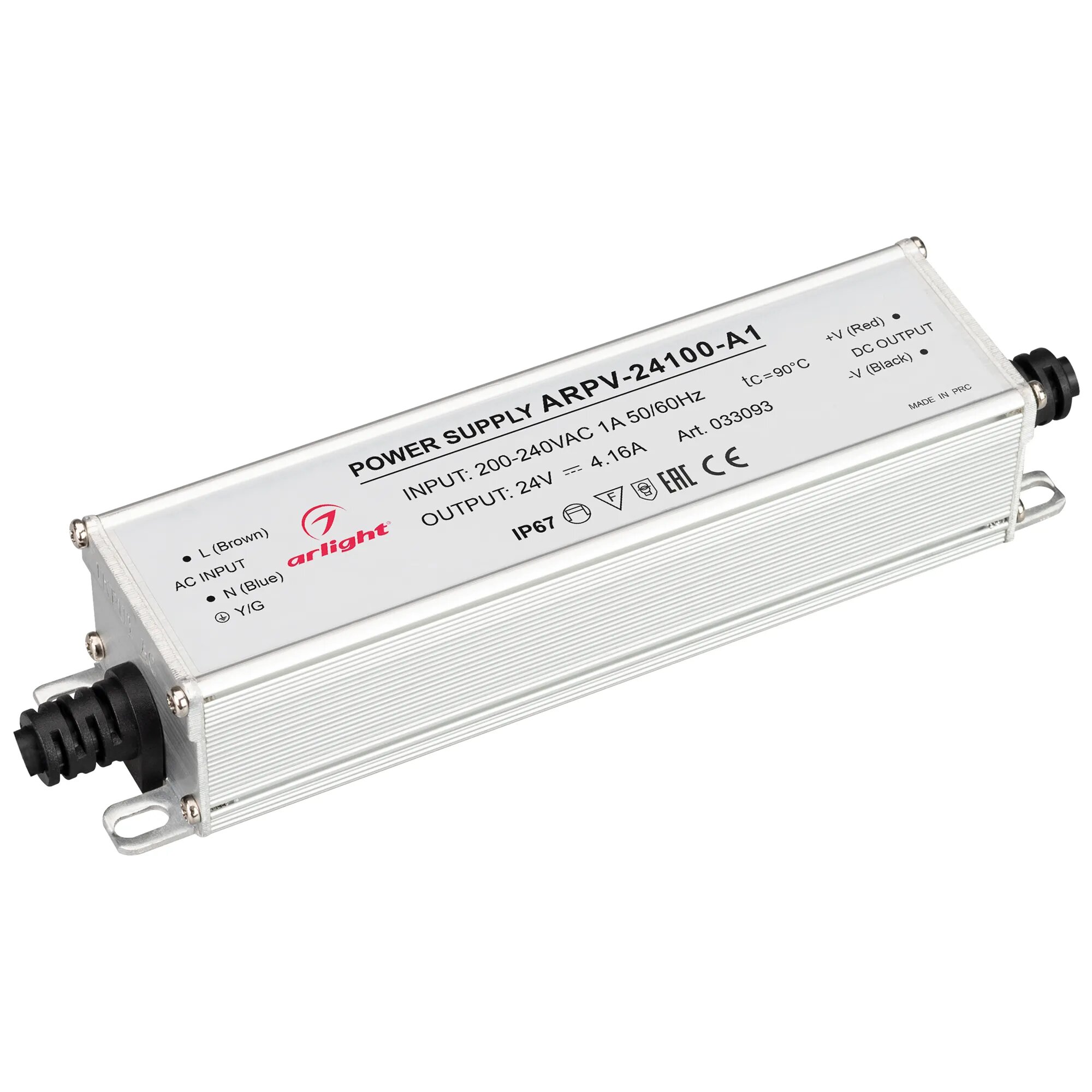 Arlight Блок питания ARPV-24100-A1 (24V, 4.16A, 100W) (IP67 Металл, 3 года)