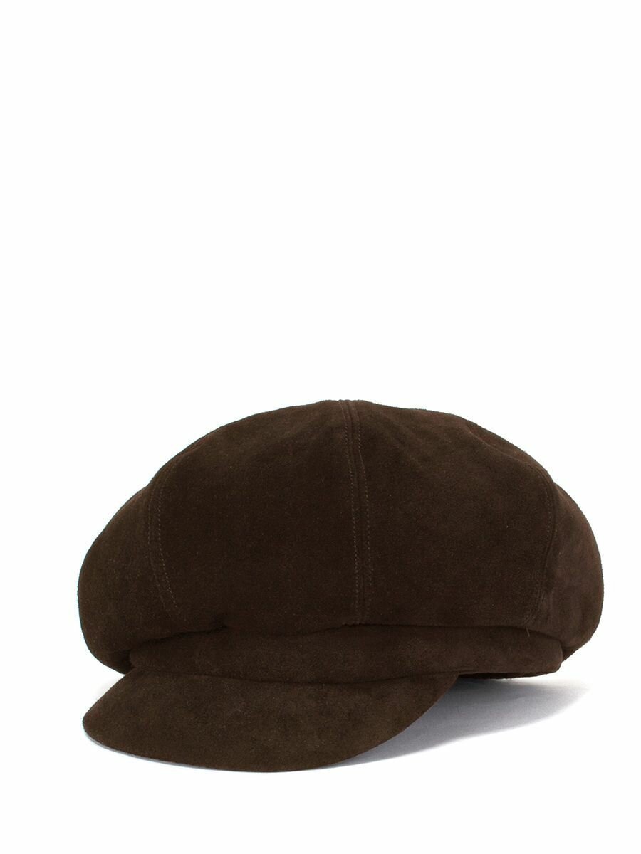 Кепка зимняя, из замши и меха для женщин