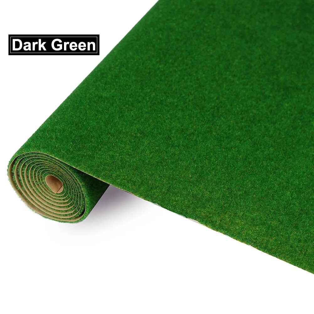 Искусственный газон Evemodel CP зеленый 0.4mX1m Темно-зеленый, Dark Green