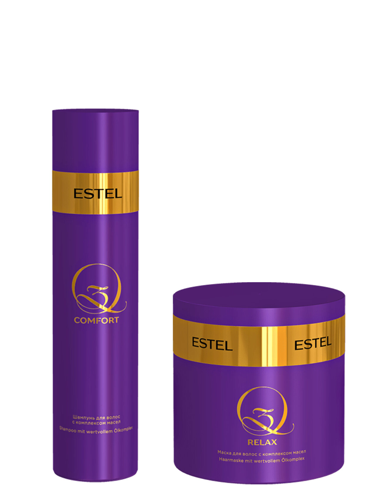 Набор ESTEL Q3 Шампунь для волос с комплексом масел 250 мл. + Маска для волос с комплексом масел 300 мл.