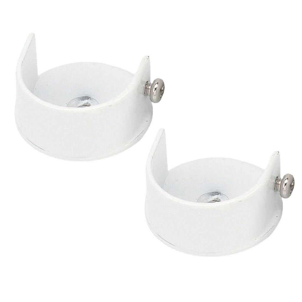 2 трубы диаметром 28 мм, аксессуары для римских стержней, боковой кронштейн для карнизов-28, белый боковой кронштейн цвета слоновой кости