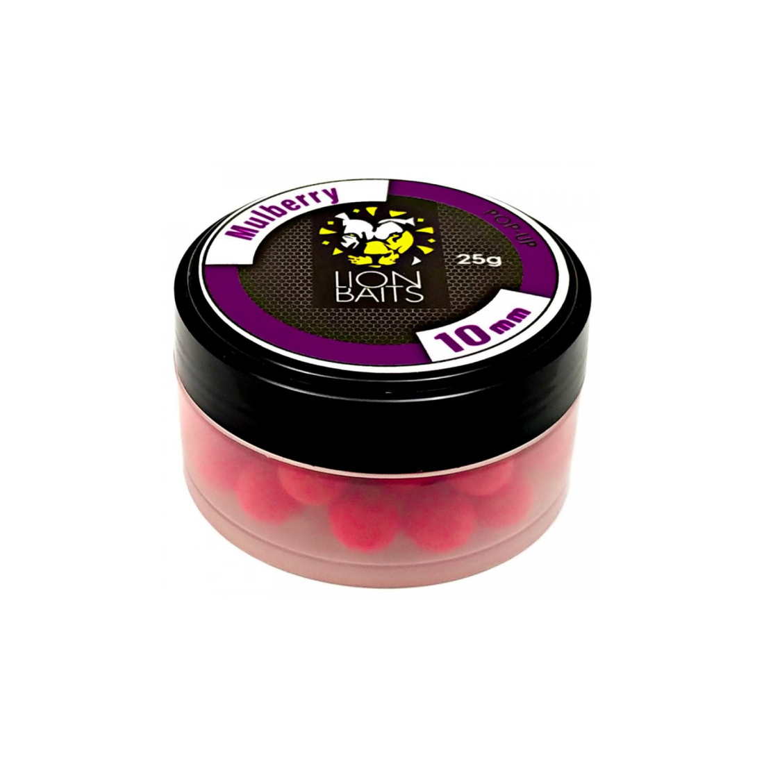 Бойлы плавающие Lion Baits POP-UP 10мм 25гр MULBERRY (банка: пластик)