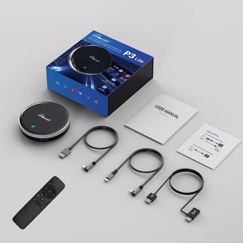 OTTOCAST P3 Lite CarPlay AI Box 4ГБ/64ГБ