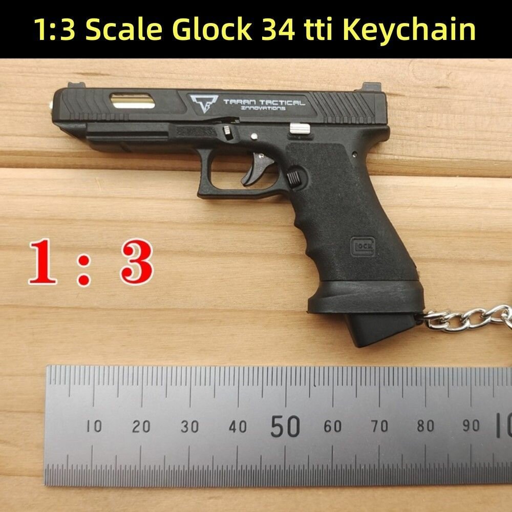 Glock 34 TTI Taran Tactical Брелок для минипистолета из сплава, PUBG/CS GO