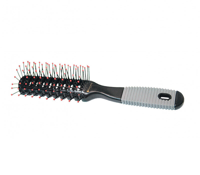 HAIRWAY Щетка TUNNEL 9 рядов пластиковый штифт