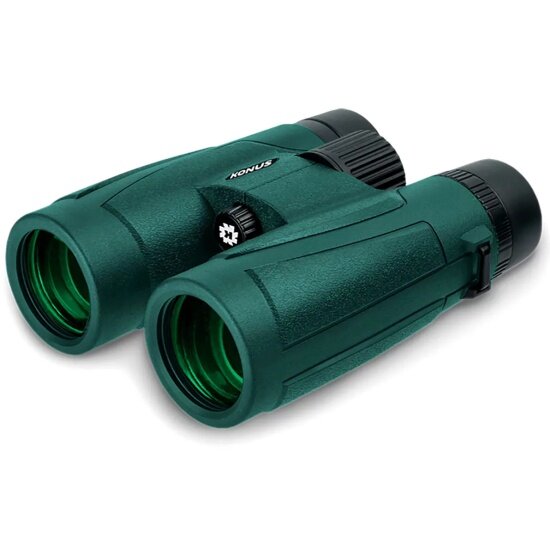 Бинокль Konus Regent-HD 10x42 WA, Roof-призмы, прорезиненный корпус, штативное гнездо, 700г