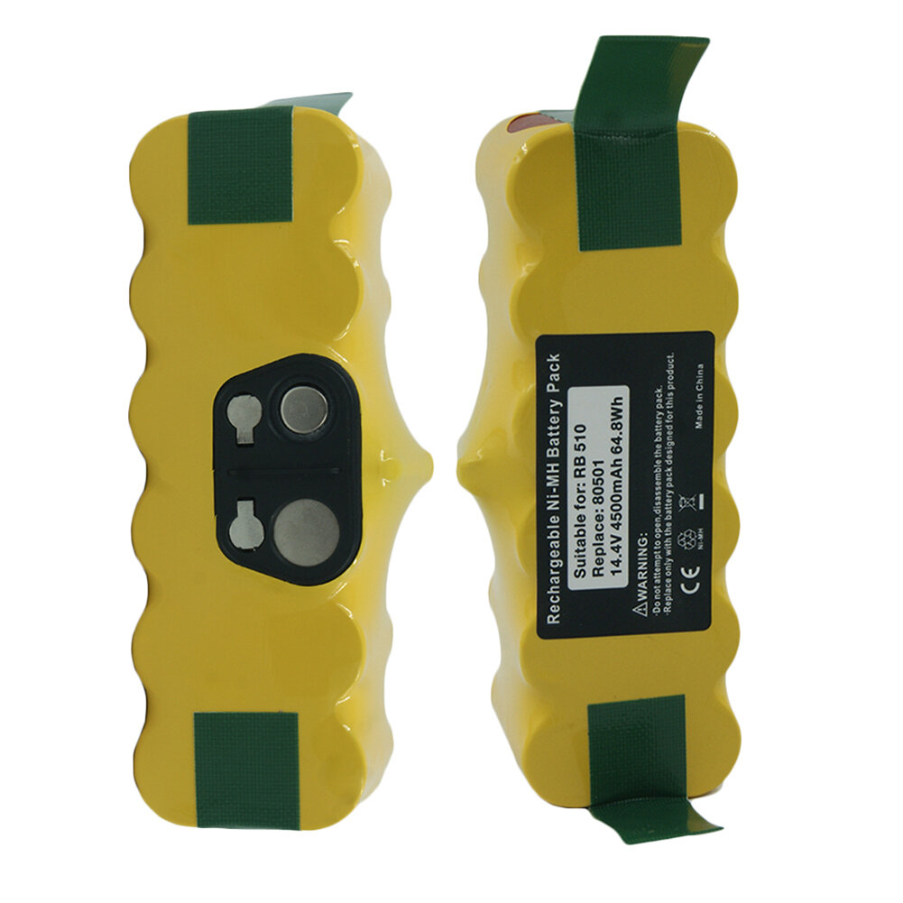 2 шт Аккумулятор для робота-пылесоса 14.4V 4500mAh (Ni-MH) iRobot Roomba 500 510 562581610 650 790 780 532 760 770