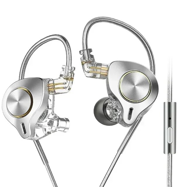 Наушники SGOR LUNA Silver с микрофоном