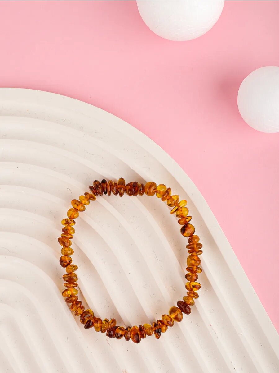 Браслет, янтарь