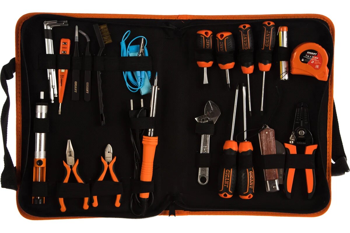 Набор электрика Gigant "ELS27", 27 элементов, многофункциональный