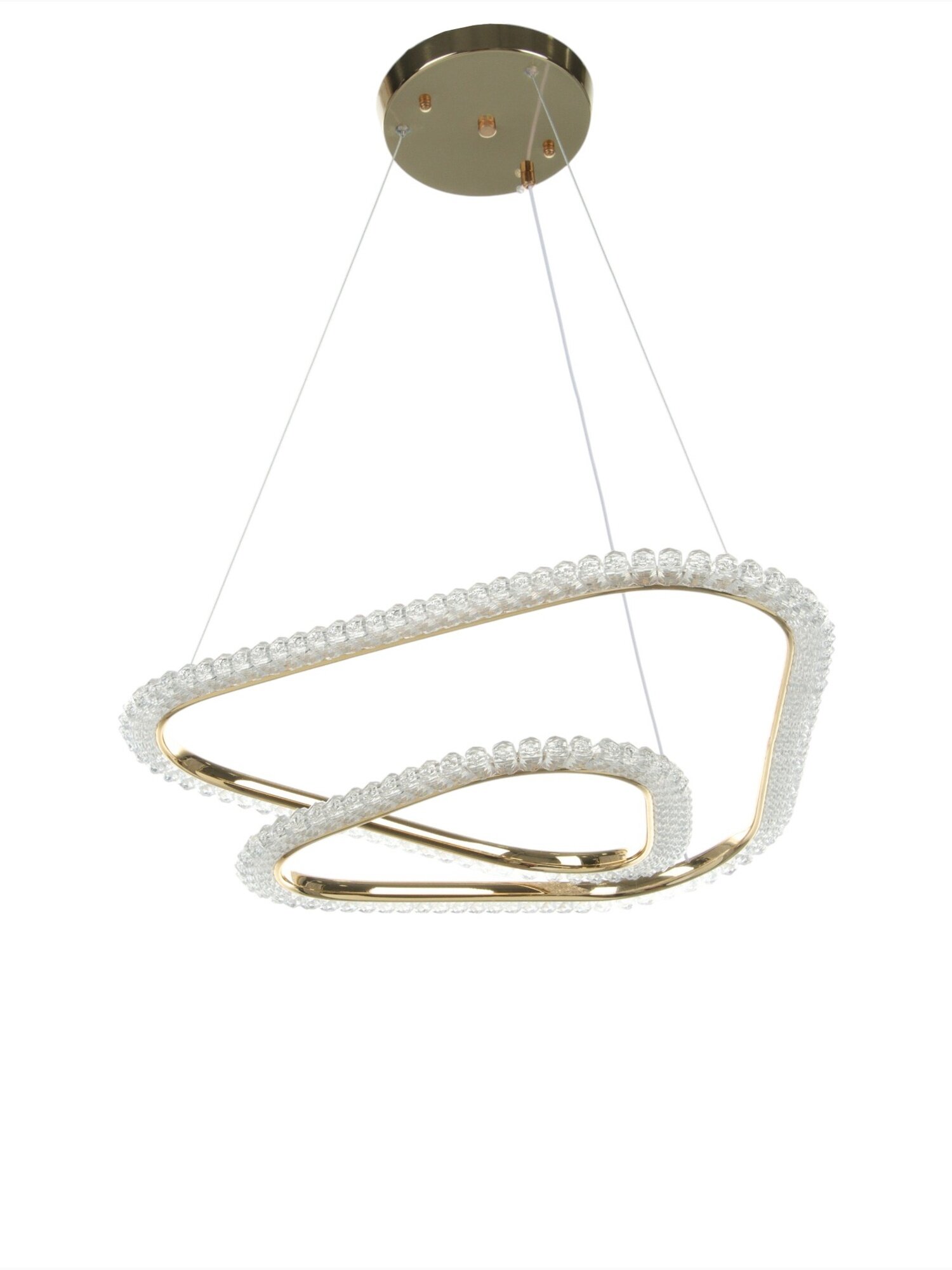 Люстра BayerLux Charlotte, LED, 70 Вт, 4000-6000 К, IP20, металл, акрил, золото