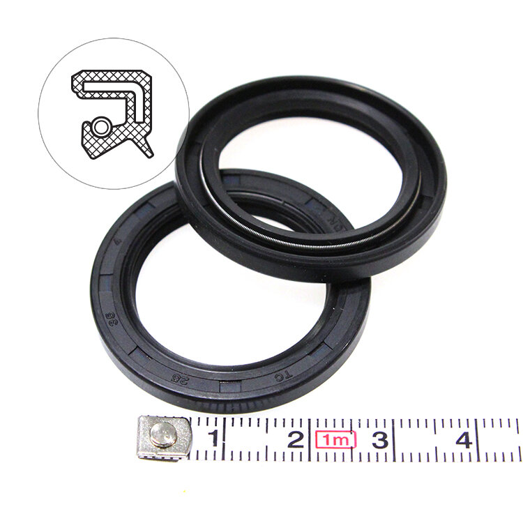 Манжета армированная (Сальник) 25х35х4 (тип 2 / TC) 70NBR