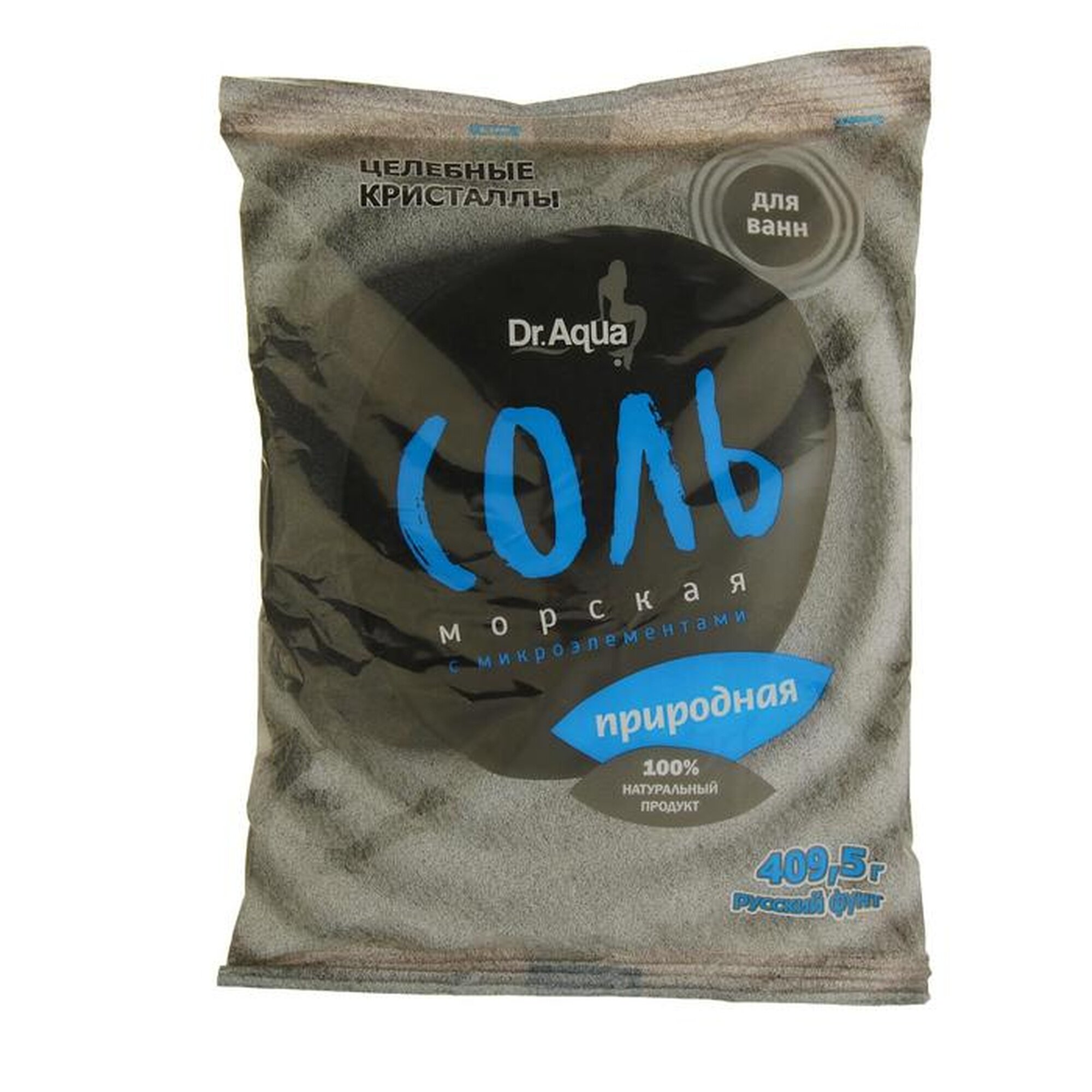 Соль Dr. Aqua "Зимняя свежесть", морская, с микроэлементами, для ванн, 409,5 г