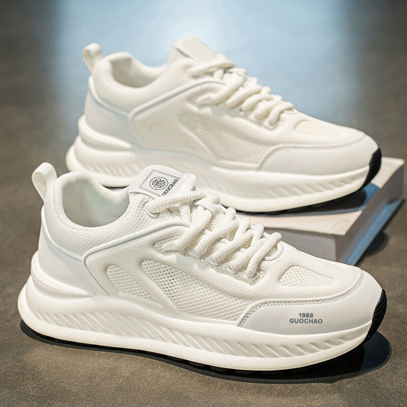 AIS Кеды Мужчины Лето Черная Дыхающая Антискользящие Ткань/S989 white