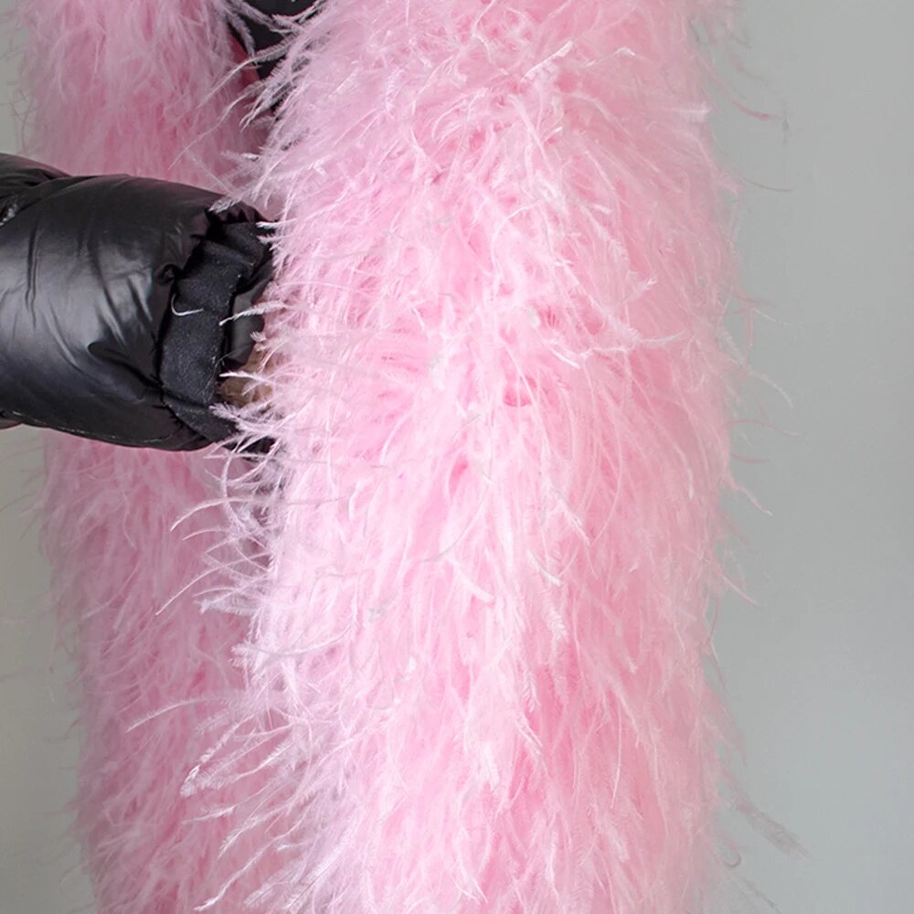 Боа из страусиных перьев WZBDECOR 35PLY 2 м 6 ply, light pink