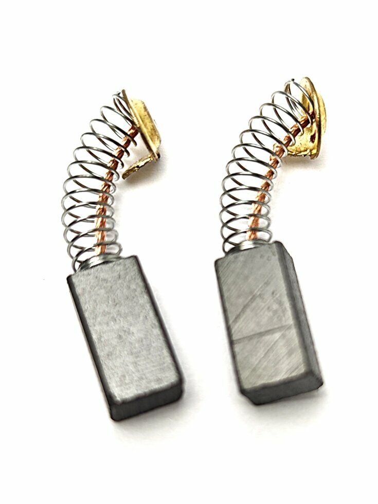 Щётки угольные станка токарного по дереву Калибр СТД-350 СТД-400 графитовые 6х8х15мм пара 2шт