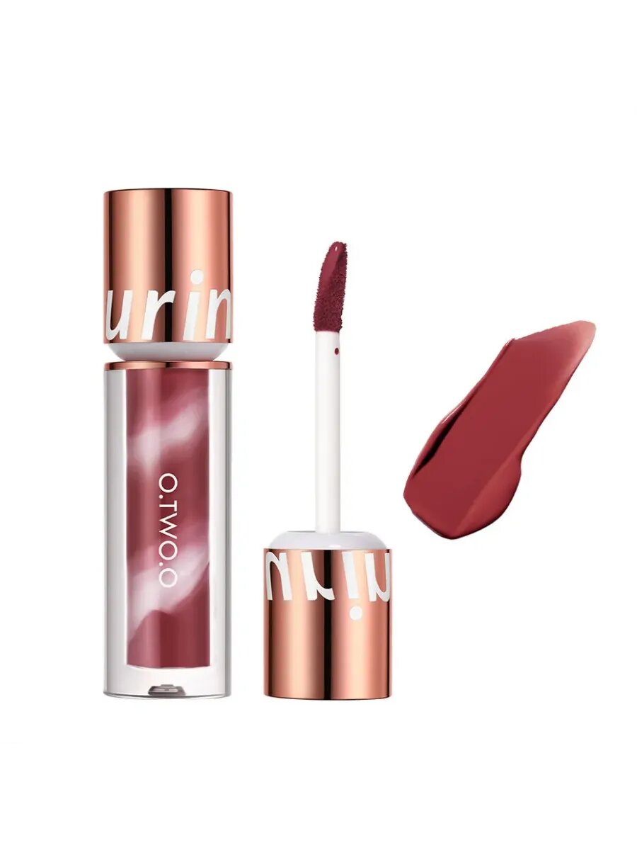 Помада для губ O.TWO.O матовая водостойкая стойкая ягодный оттенок, 2,5 г