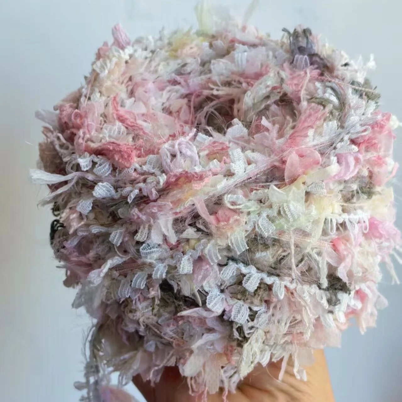 Смешанная пряжа полиэстер/акрил 50г для вязания 35-50g