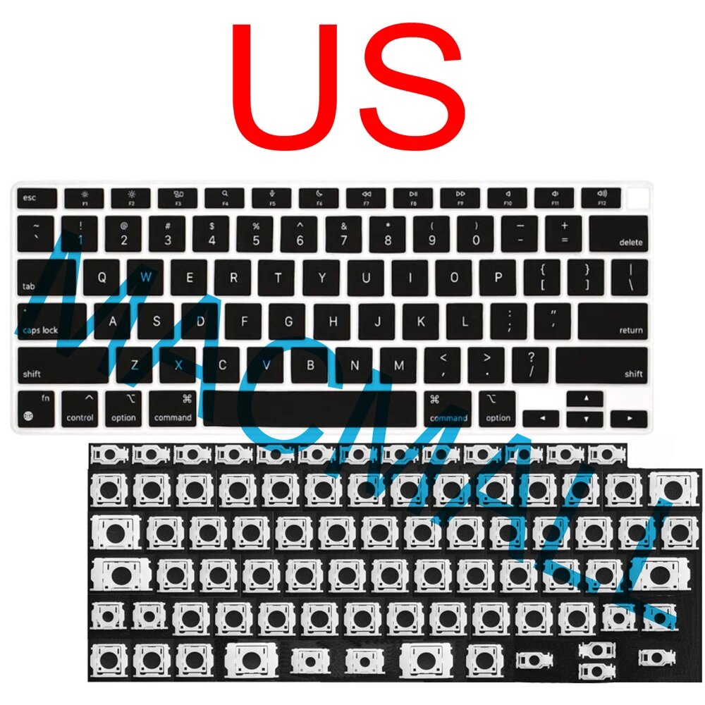 Сменные клавиши для Macbook Air Retina 13" M1 A2337 EMC 3598 ewkft US