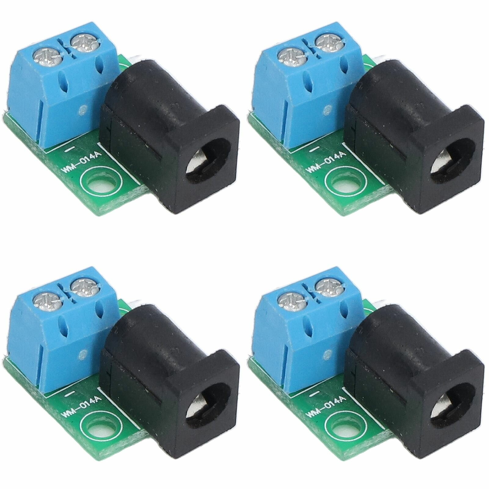 4 шт. разъем постоянного тока 5,5x2,1 мм на 2P 5,08 мм, плата адаптера питания, совместимая с портом 5,5x2,5 мм