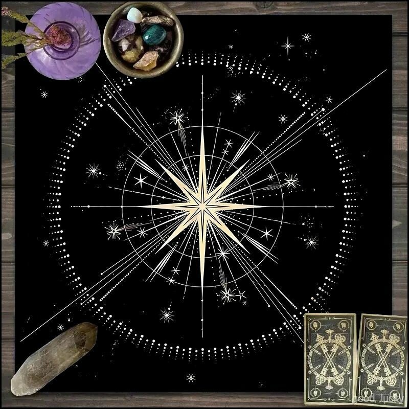 Гадальный инструмент/Скатерть для гаданий на картах Таро 90X90CM