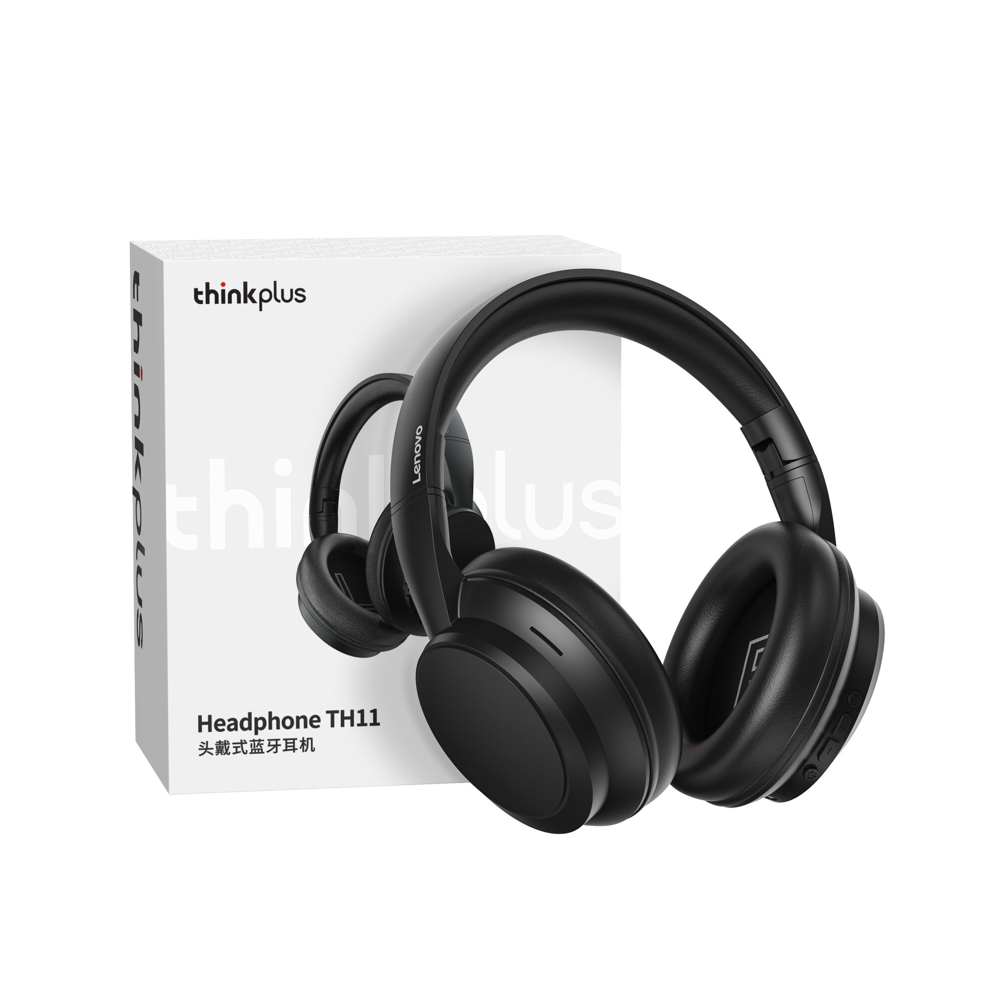 Беспроводные наушники Lenovo черные, Bluetooth, до 20 часов работы