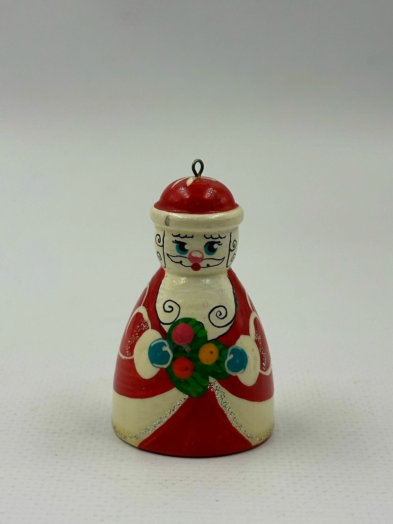 Предмет интерьера- Новогодняя Игрушка Подвеска ДЕД мороз Дерево Высота 5,5 см