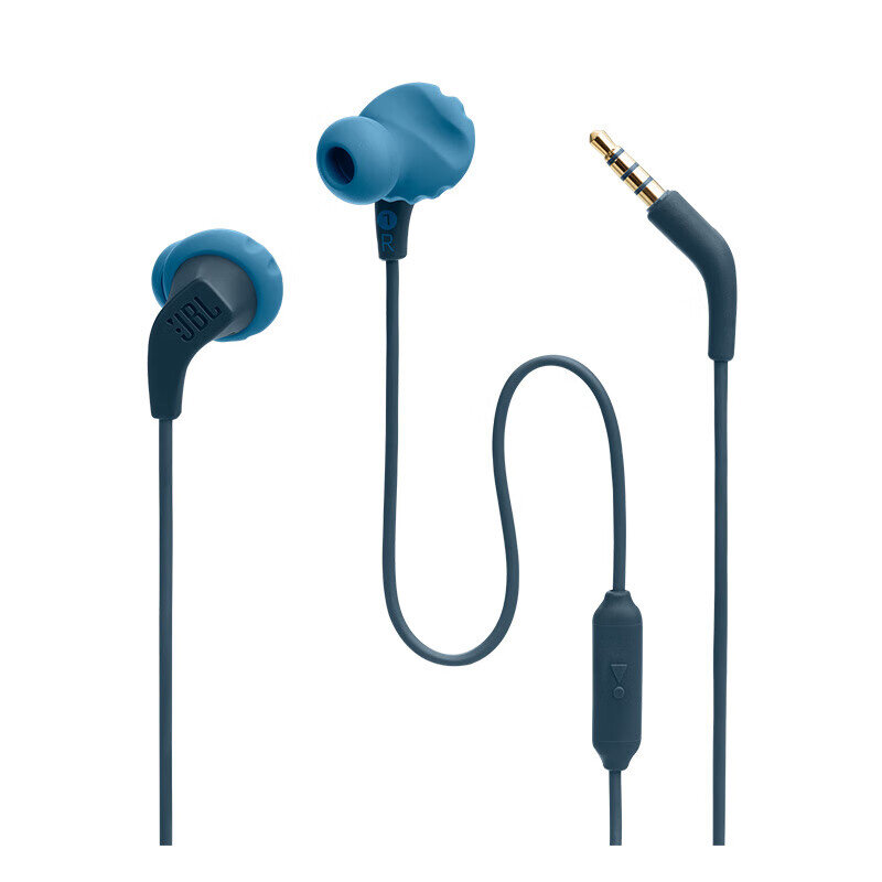 Игровые внутриканальные наушники JBL Run2, blue, высокая чувствительность, легкие, комфортные