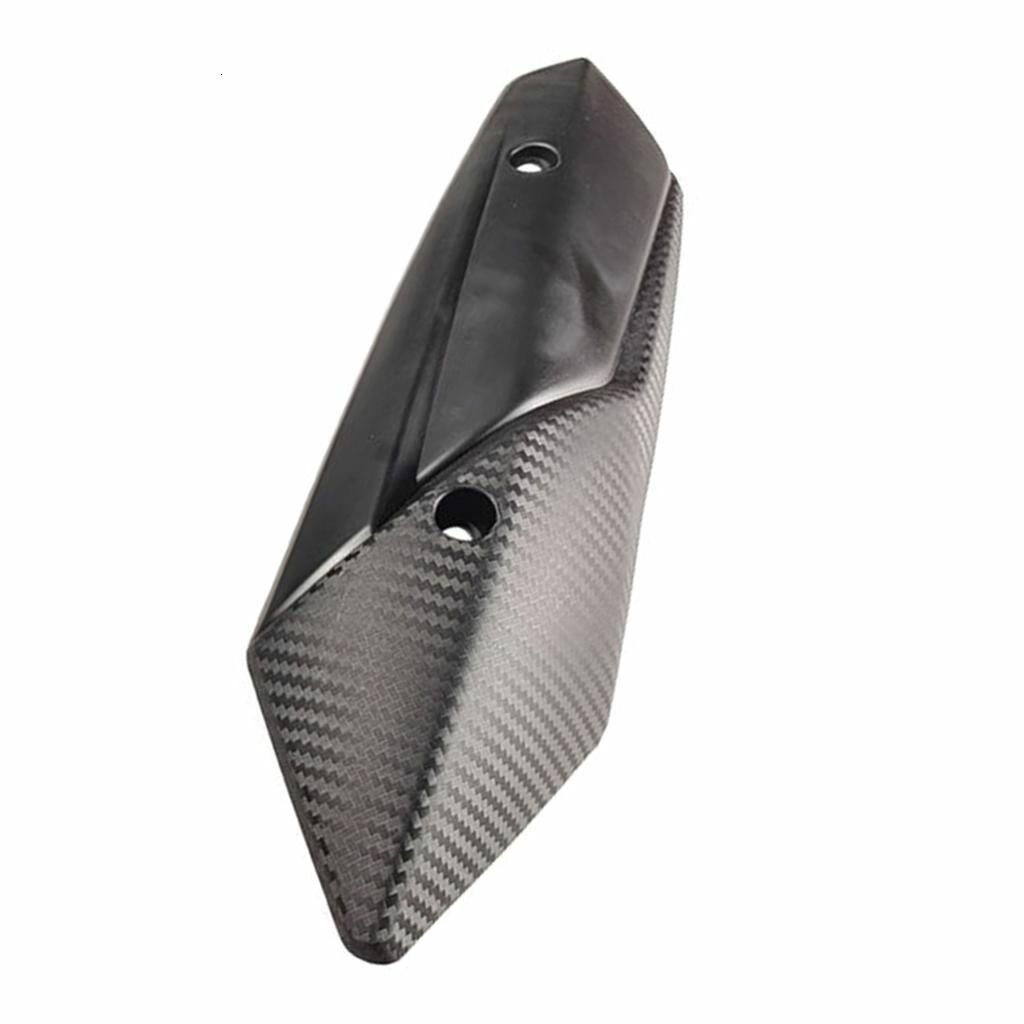 Глушитель выхлопной трубы с теплозащитным экраном для мотоцикла, Черный