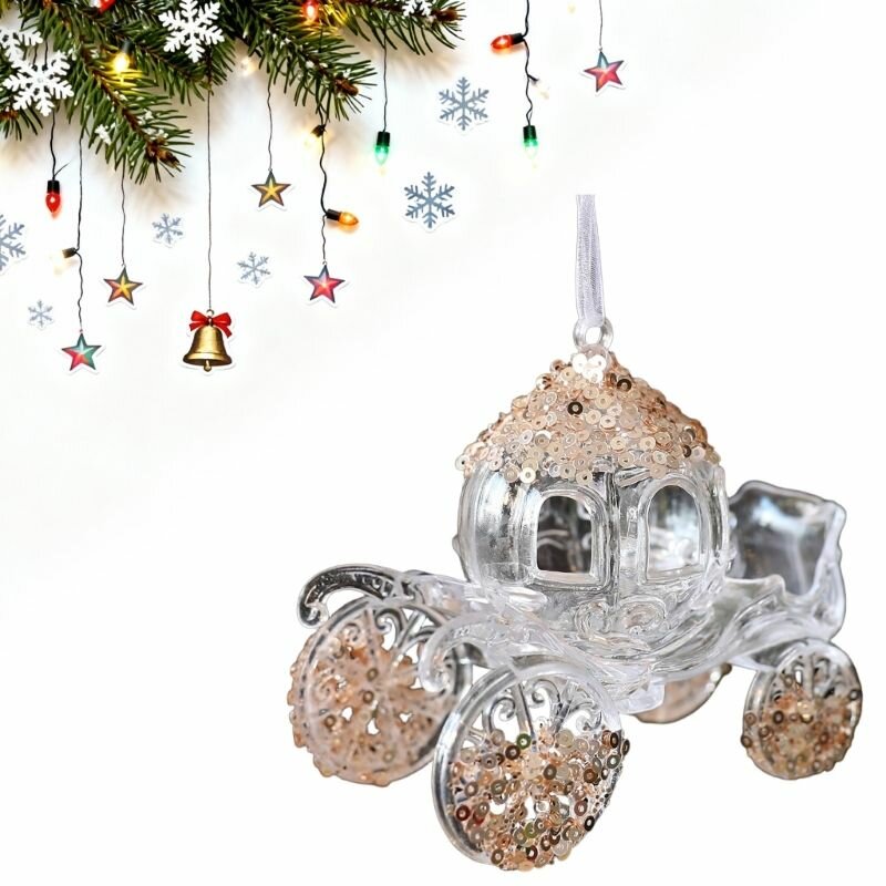 Рождественская Акриловая Подвеска В Виде Снежинки