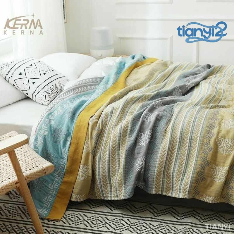 KERNA Плед , Муслин, Хлопок, 230х200 см-TIANYI
