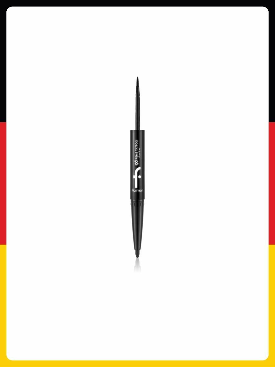 Подводка для глаз Flormar Extreme Tattoo Duo Liner Eyeliner 2 in 1 001 Black, 2,66 г