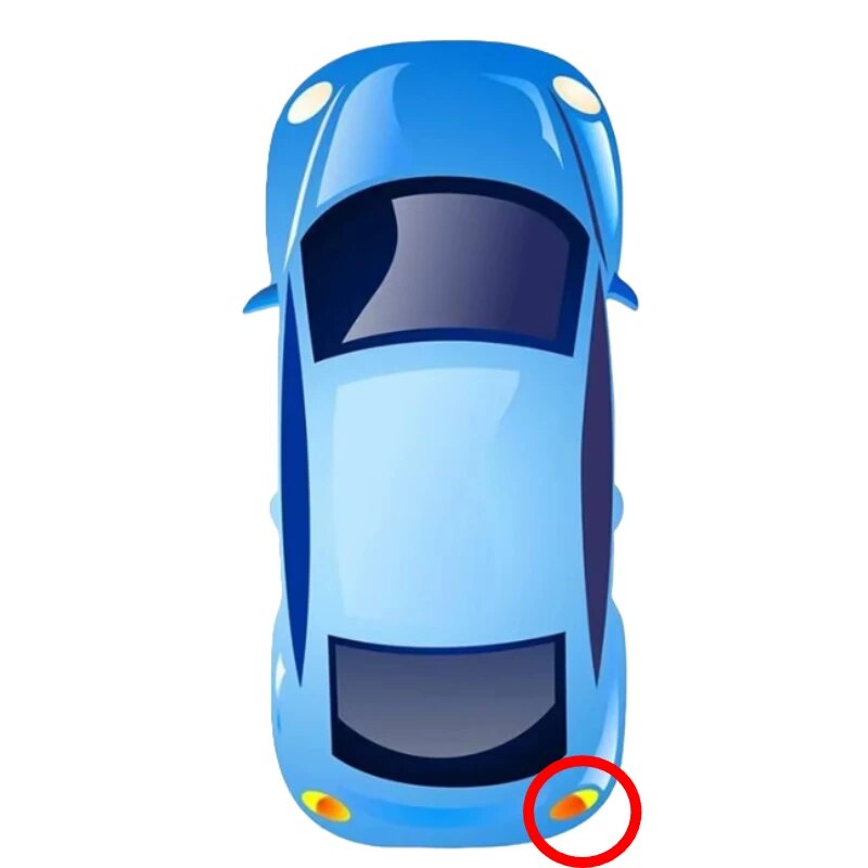 Накладка на выхлопную трубу Chery Tiggo 9 / Jaecoo J8, Right, Blue
