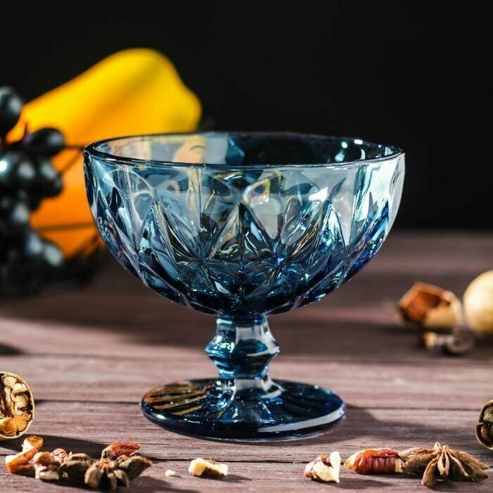 Креманка стеклянная "Круиз", 350 мл, 12 см, розетка для варенья, ваза под мороженое