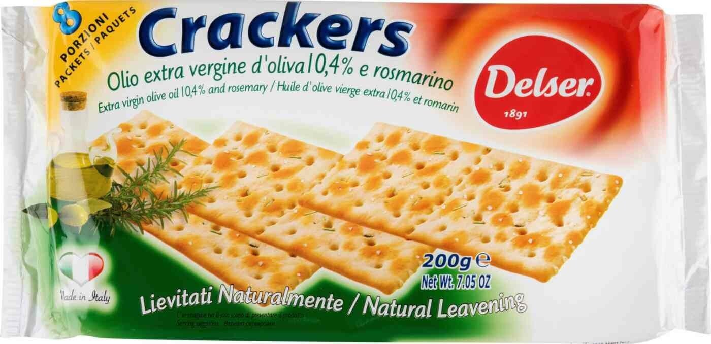 Крекеры Delser Crackers Mediterraneo с розмарином и оливковым маслом ...